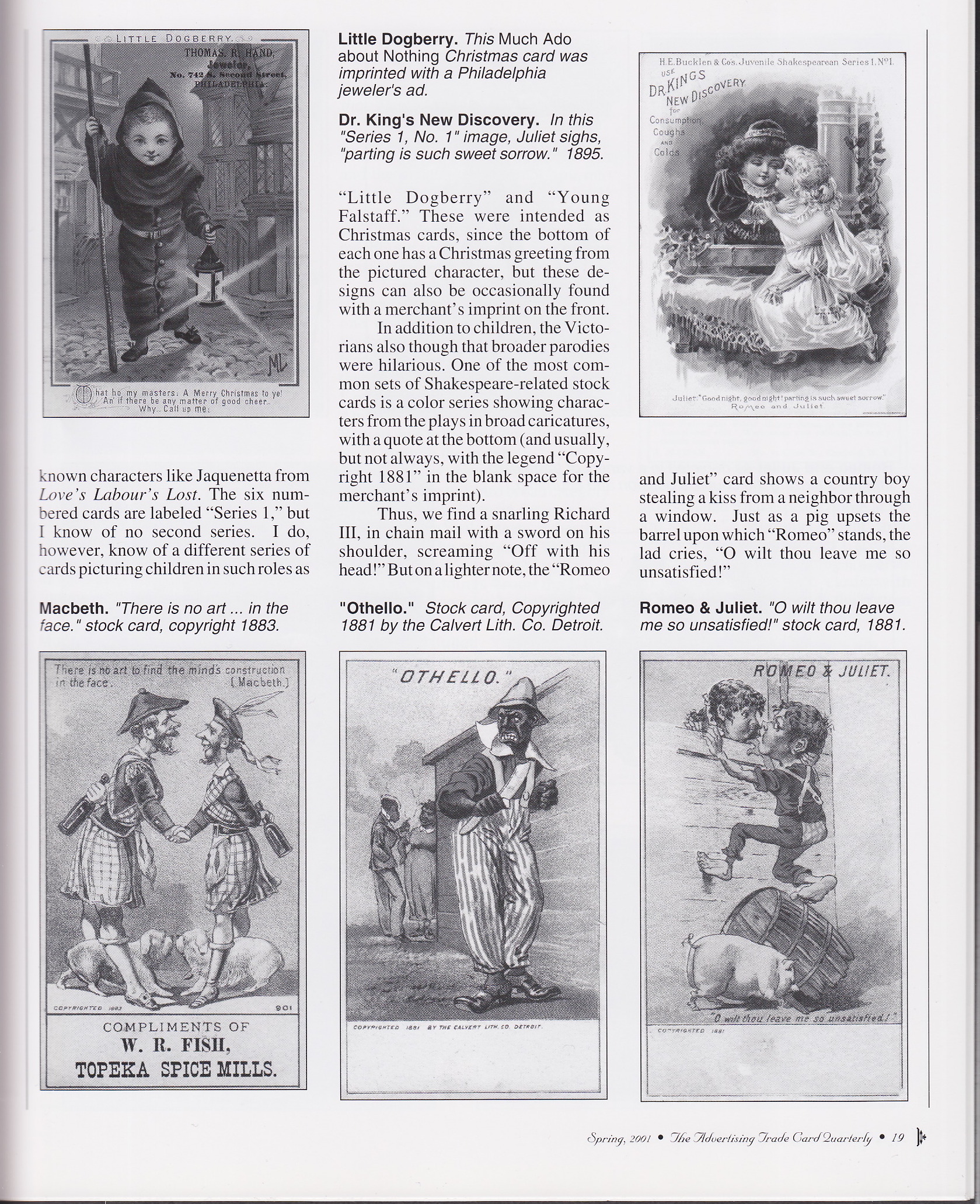 Bard Cards: William Shakespeare’s Role in Victorian Advertising | by ...