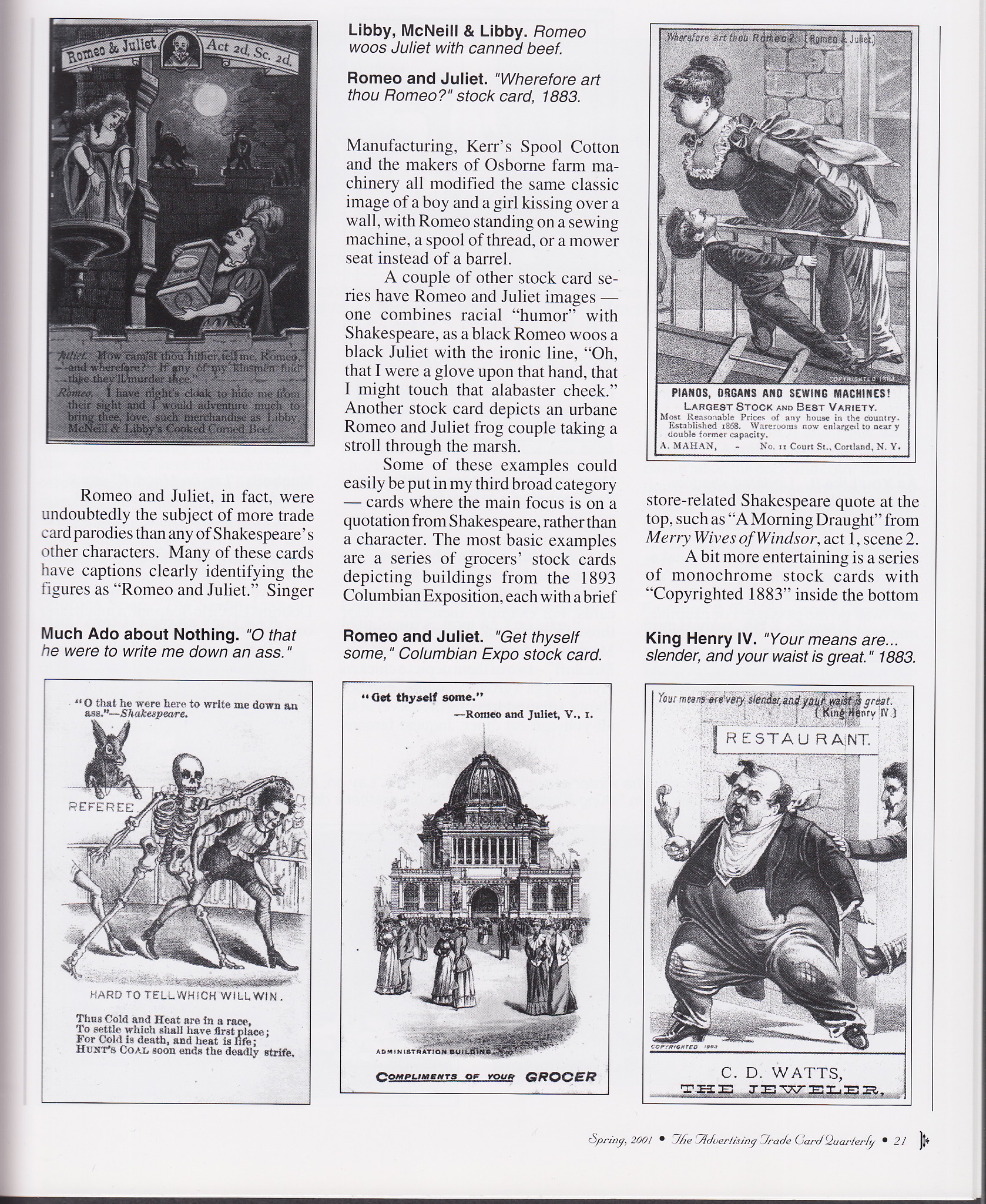 Bard Cards: William Shakespeare’s Role in Victorian Advertising | by ...