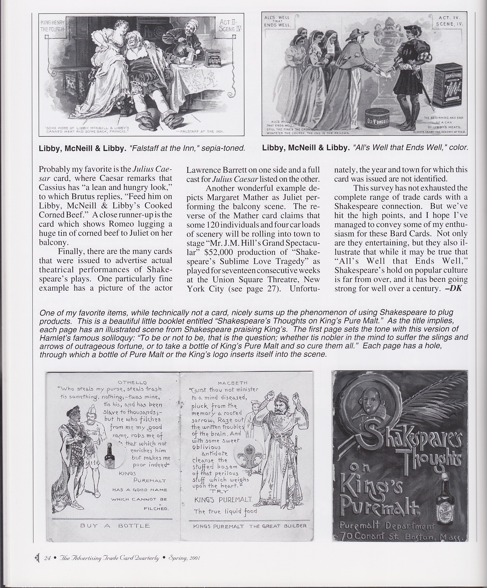 Bard Cards: William Shakespeare’s Role in Victorian Advertising | by ...