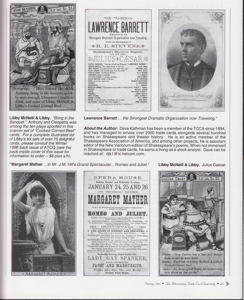 Bard Cards: William Shakespeare’s Role in Victorian Advertising | by ...