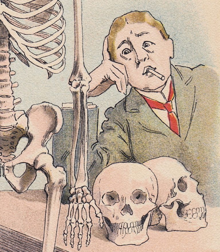 antikamnia skeleton calendar | Victorian Card Hub