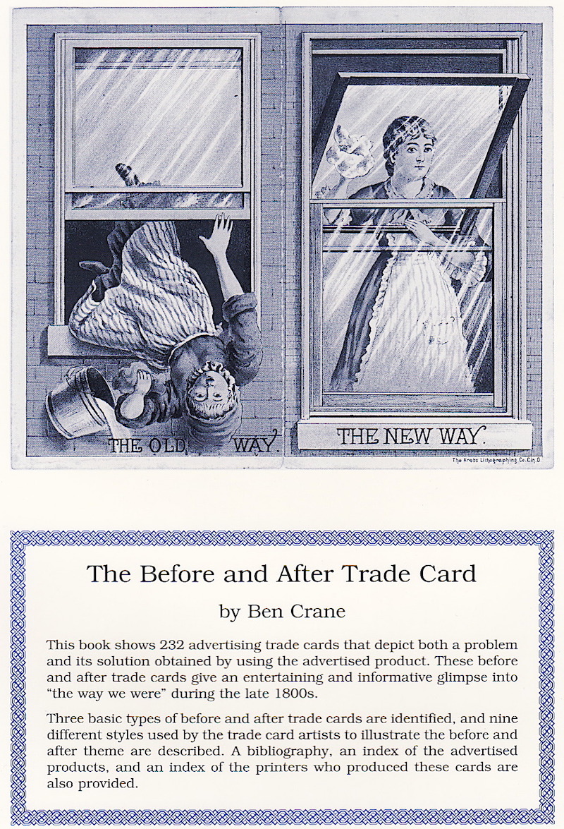 Before and After Trade Card Book about Advertising Cards by Ben Crane